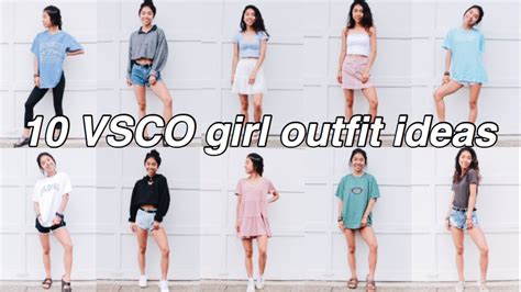 How To Dress Like A Vsco Girl 10 Vsco Girl Outfits Youtube