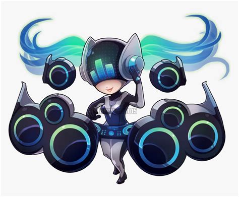 Chibi Dj Sona Kinetic By Rintheyordle Hd Wallpaper League Of Legends Dj Sona Chibi Hd Png