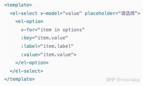 vue element ui el select绑定对象类型用法 知乎
