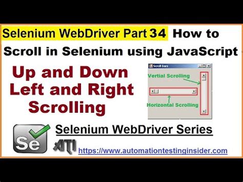 Selenium WebDriver Part34 How To Scroll In Selenium WebDriver Using