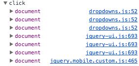 How To Get A List Of Javascript Files That Are Executed When Event Is