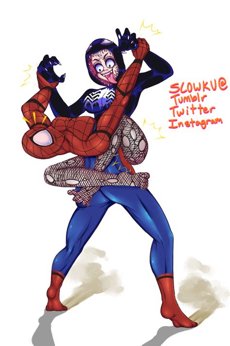 Spidey She Venom By Slowku On Deviantart