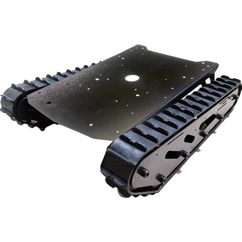 Buy T Metal Robot Tank Chassis Kit With Pcs Pure Rubber Tracks For