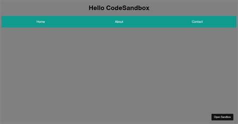 Active Tab Issue Fix Codesandbox