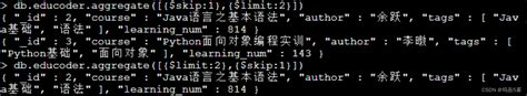 分布式数据库nosql 四 ——mongodb 之聚合函数查询统计 mongodb如何做查询统计 csdn博客