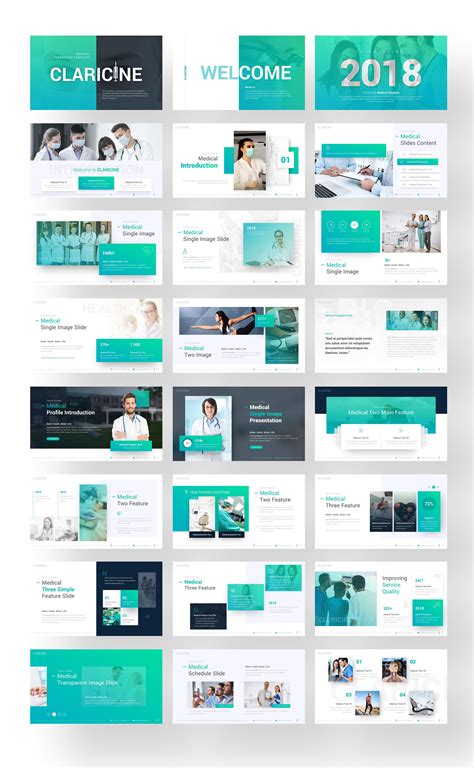 An Image Of A Bunch Of Powerpoint Slideshows With Different Colors And