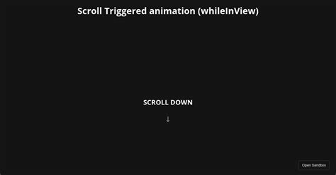 Framer Motion Scroll Triggered Animation WhileInView Forked