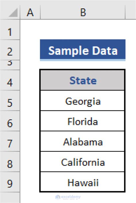 How To Create A Hierarchy Of The State City And Zip Code In Excel