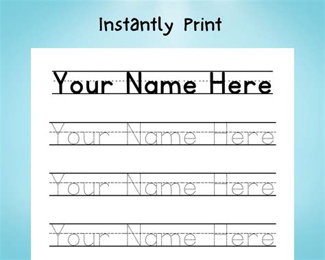 Free Name Tracing Worksheets For Preschoolers Fun Learning Activities