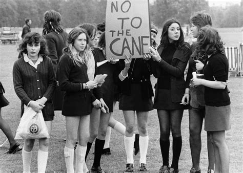 Historic Vids On Twitter Schoolgirls From London Protest Caning A Form Of Corporal Punishment