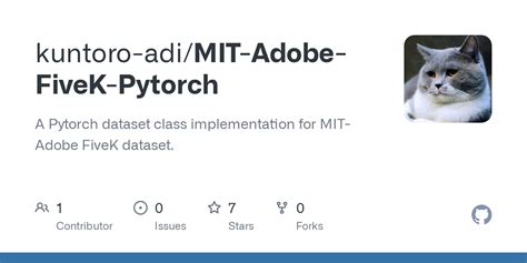 GitHub Kuntoro Adi MIT Adobe FiveK Pytorch A Pytorch Dataset Class