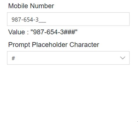 Mask Configuration In Blazor Input Mask Component Syncfusion