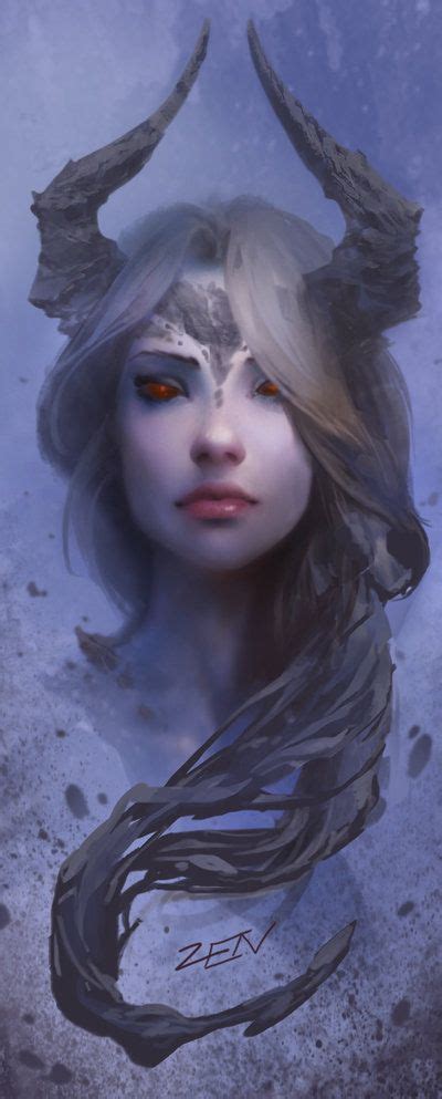 Horned By Zendanaar On Deviantart Character Art Fantasy Artwork Fantasy Girl