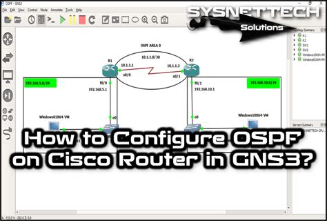 How To Configure OSPF In GNS3 SYSNETTECH Solutions Router Cisco
