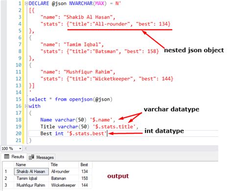 Using Openjson Function In Sql Server