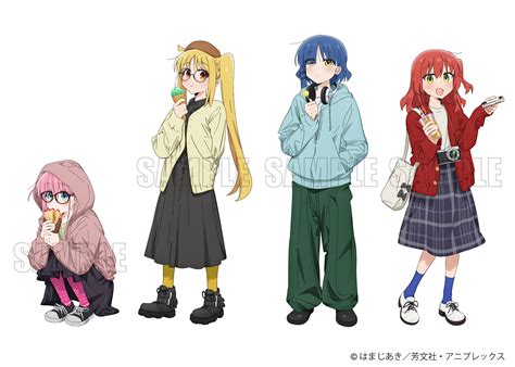 Gotoh Hitori Kita Ikuyo Ijichi Nijika And Yamada Ryo Bocchi The Rock Drawn By Kerorira