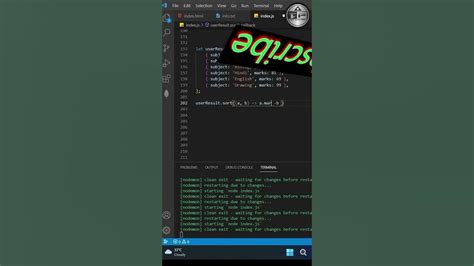 sorting array { } { } of object in javascript shorts shortvideo java javascript vs youtube