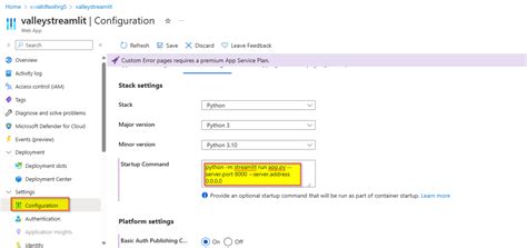 Python Azure App Service Unable To Deploy Streamlit App Stack Overflow