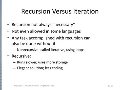 chapter 13 recursion copyright © 2016 pearson inc all rights reserved ppt download