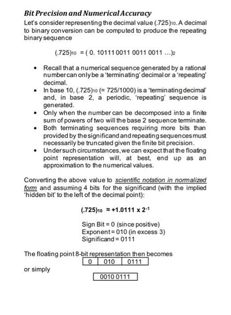 solved exercises a assuming the 8 bit floating point