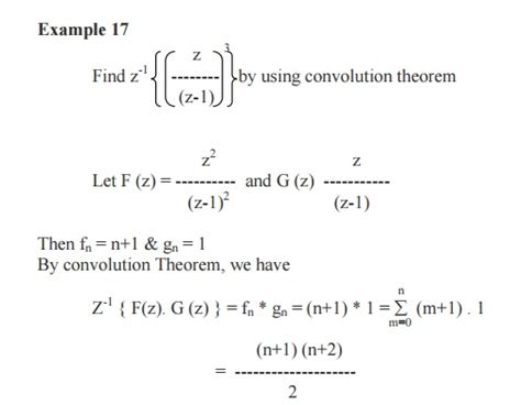 z transforms and difference equations