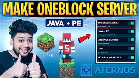 How To Make One Block Server In Aternos How To Install One Block In