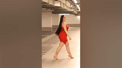 Sexy Red💋 Hort Dress Big Bouncing Boobs Girl Dancing Sexy Girl Goal 300 Subscribers Shorts