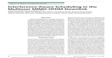interference aware scheduling in the multiuser mimo ofdm downlink [pdf document]