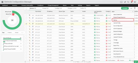 Configuration Backup Network Config Backup Tool ManageEngine