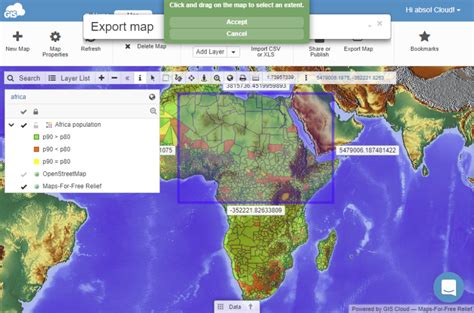Map Exporting GIS Cloud User Manual