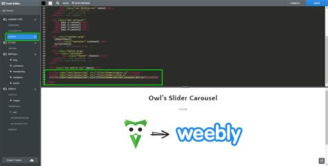 How To Install Owl S Carousel Slider Into Weebly Editor Tricks