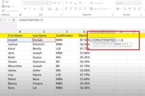 Using The CONCATENATE Function In Excel To Combine Strings ExcelTutorial