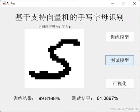 基于支持向量机 svm 的手写字母识别 matlab代码 matlab svm 支持向量机 实现手写数字识别实验 csdn博客