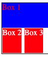 Css Align 3 Divs In One Container Flex Column Stack Overflow