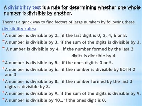 objective learn to test for divisibility ppt download