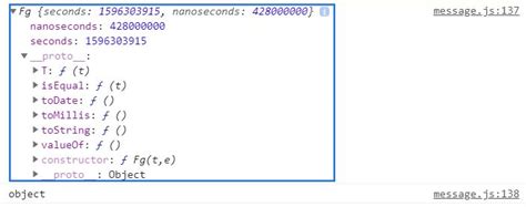 Node Js Web Firebase Var Changes From Timestamp Type To Object Type