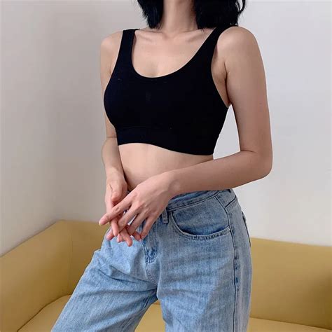 Women Tank Crop Tops Seamless Underwear Female Streetwear Camis Sports Lingerie Sexy Cropped Top