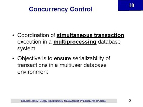 10 chapter 10b concurrency control database systems design