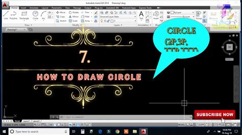 How To Draw A Circle How To Draw Circle In Autocad How To Use