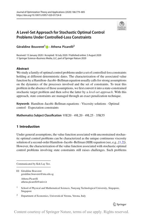 a level set approach for stochastic optimal control problems under controlled loss constraints