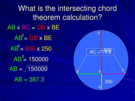 ppt unit 16 mathematic intersecting chord theorem powerpoint presentation id 5758098