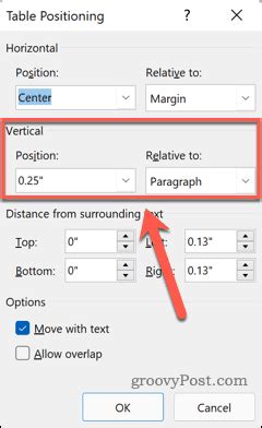 How To Wrap Text Around A Table In Word