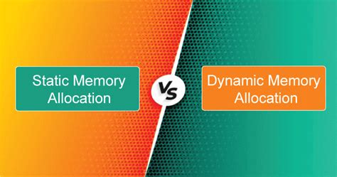 Difference Between Static And Dynamic Memory Allocation Javatpoint