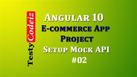 Angular 10 Project E Commerce Application In Angular 10 Setup Mock