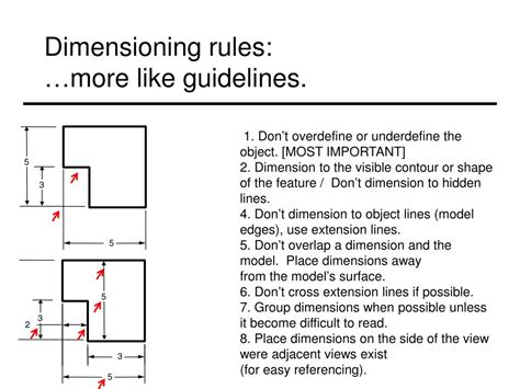 Rules Of Dimensioning In Engineering Drawing