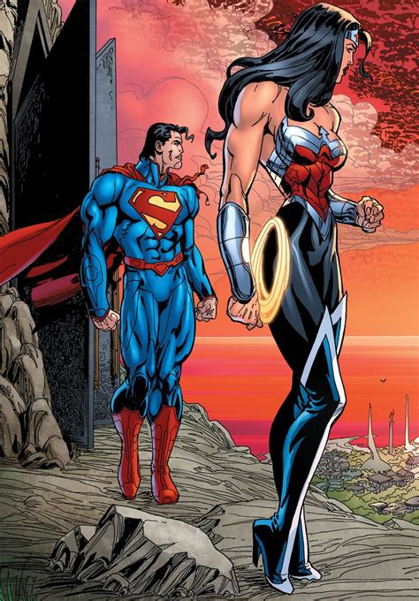 Superman And Wonder Woman By Bart Sears Superman Wonder Woman Dc Comics Heroes Wonder Woman