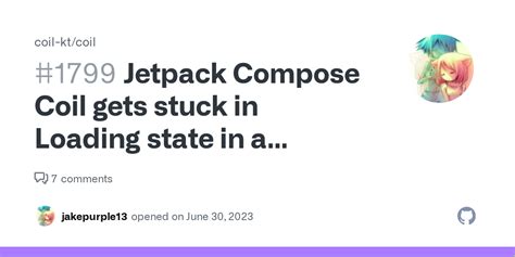 jetpack compose coil gets stuck in loading state in a lazycolumn that uses a placeholder · issue
