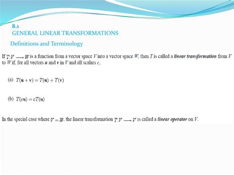 linear transformations ppt download