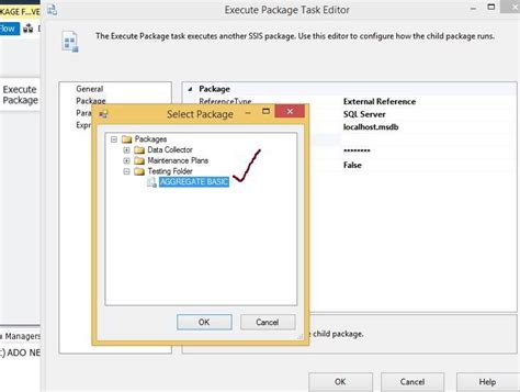 Execute Packages In SQL Server SSIS Execute Package Task