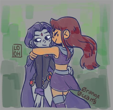 Raven And Starfire By Loohconrado On Deviantart